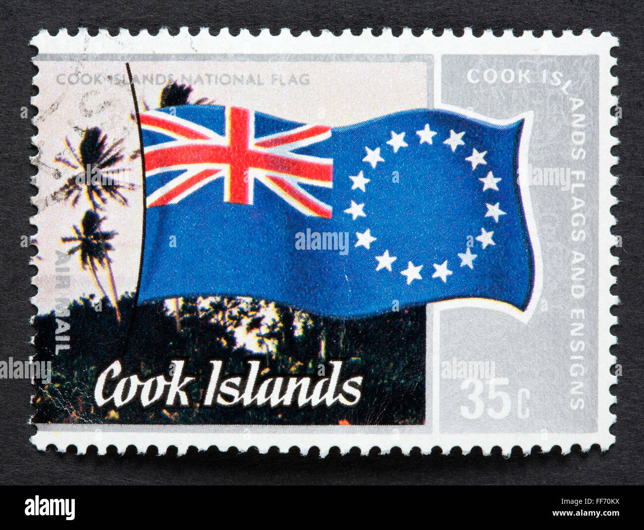 Cook islands stamp hi-res stock photography and images - Alamy