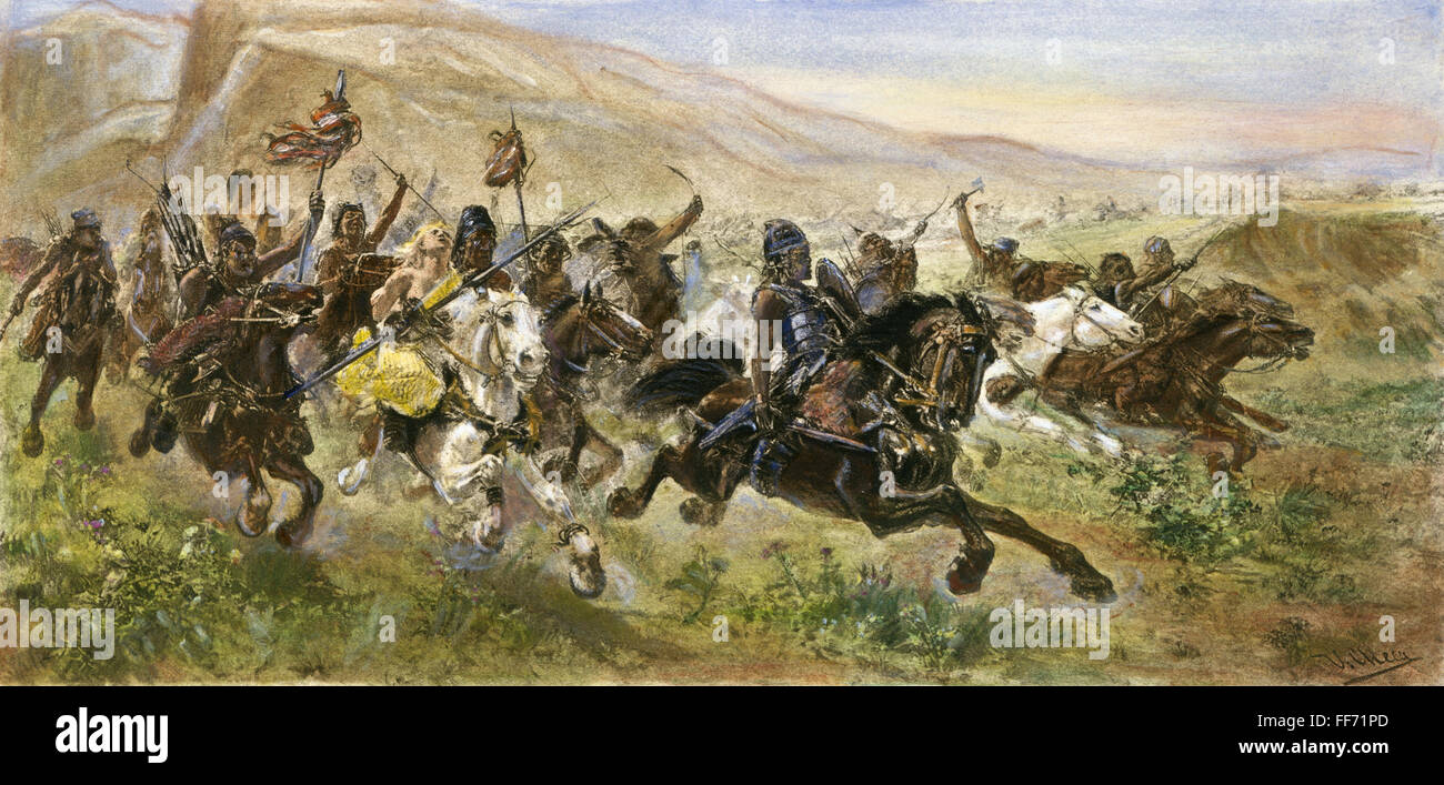 ATTILA (406?-453). /nKing of the Huns. 'Attila, the Scourge of God ...