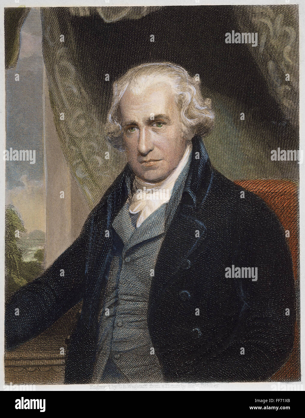 JAMES WATT (1736-1819). /nScottish engineer and inventor: Color ...