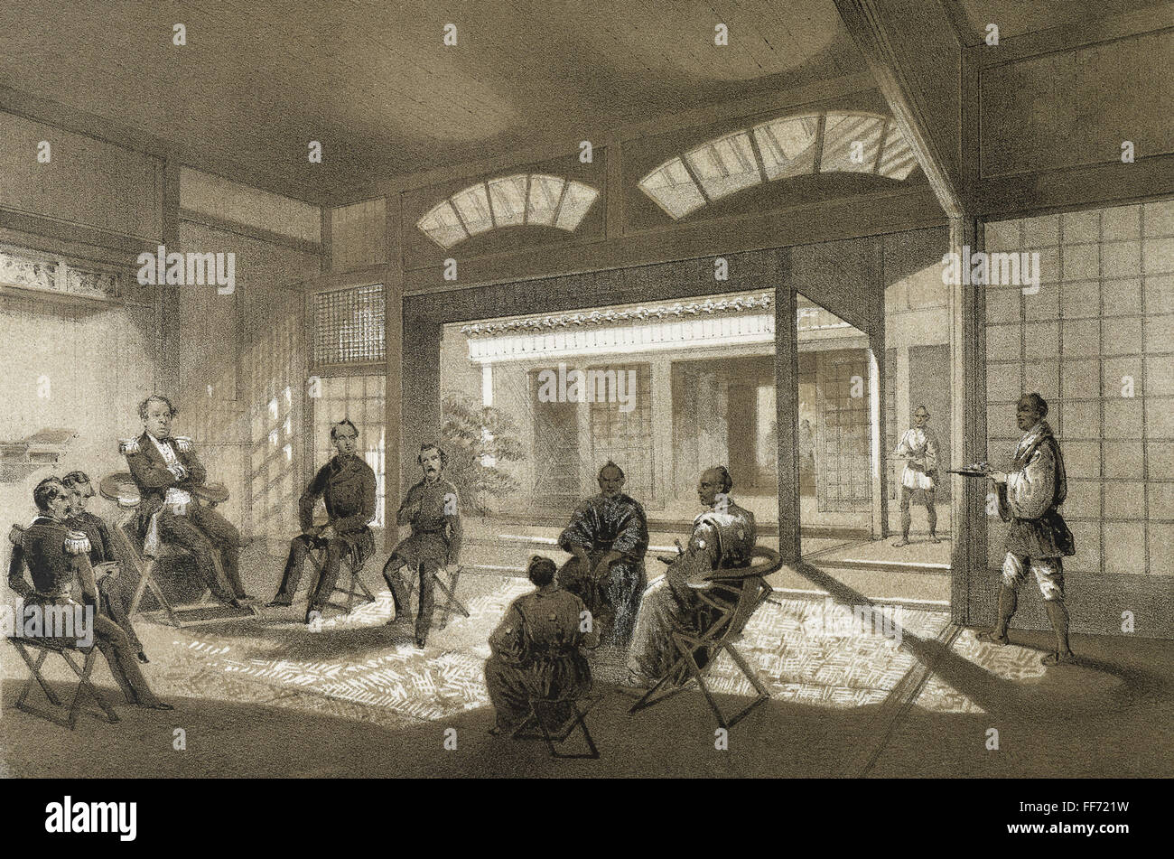 MATTHEW CALBRAITH PERRY /n(1794-1858). American naval officer. Perry ...