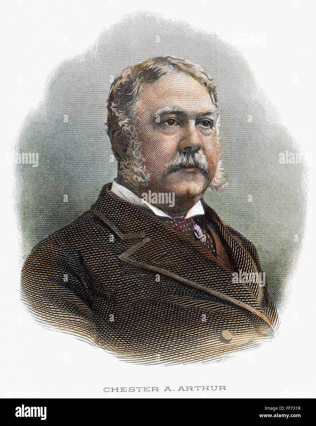 CHESTER A. ARTHUR /n(1830-1886). Steel engraving Stock Photo - Alamy