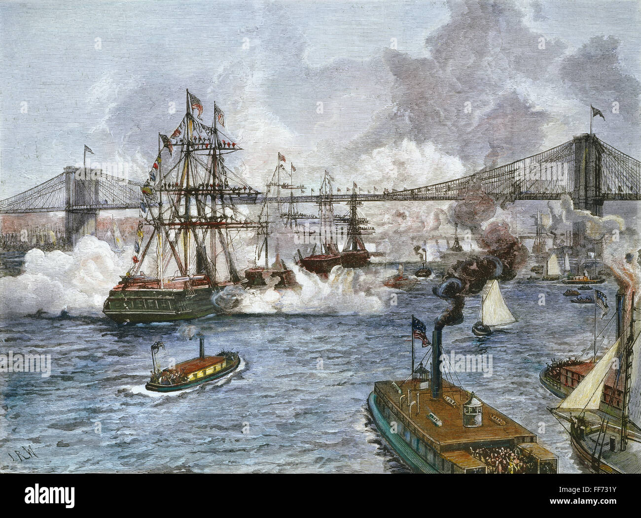 BROOKLYN BRIDGE OPENING. /nOpening ceremonies of the Brooklyn Bridge ...