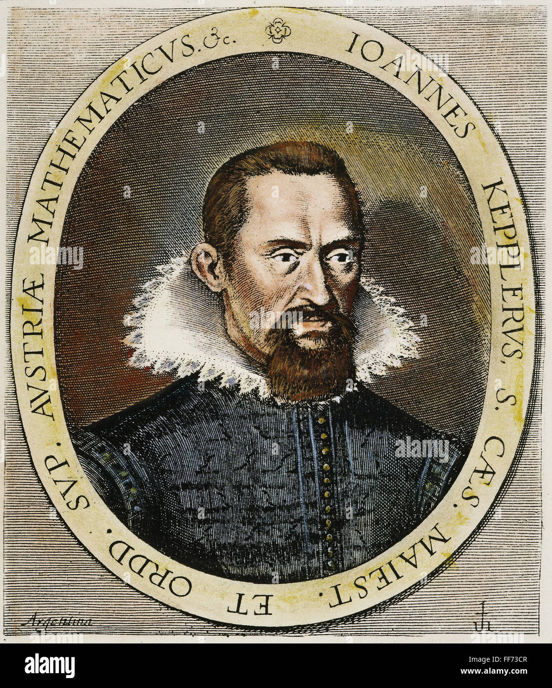 JOHANNES KEPLER (1571-1630). /nGerman astronomer. Line engraving, 17th ...