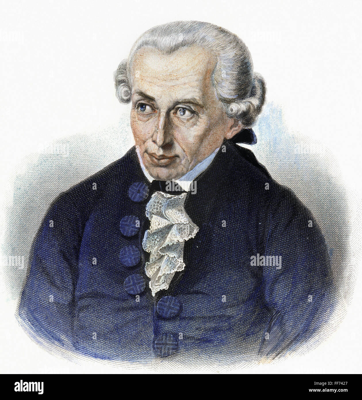 IMMANUEL KANT (1724-1804). /nGerman philosopher. German engraving, 1791 ...