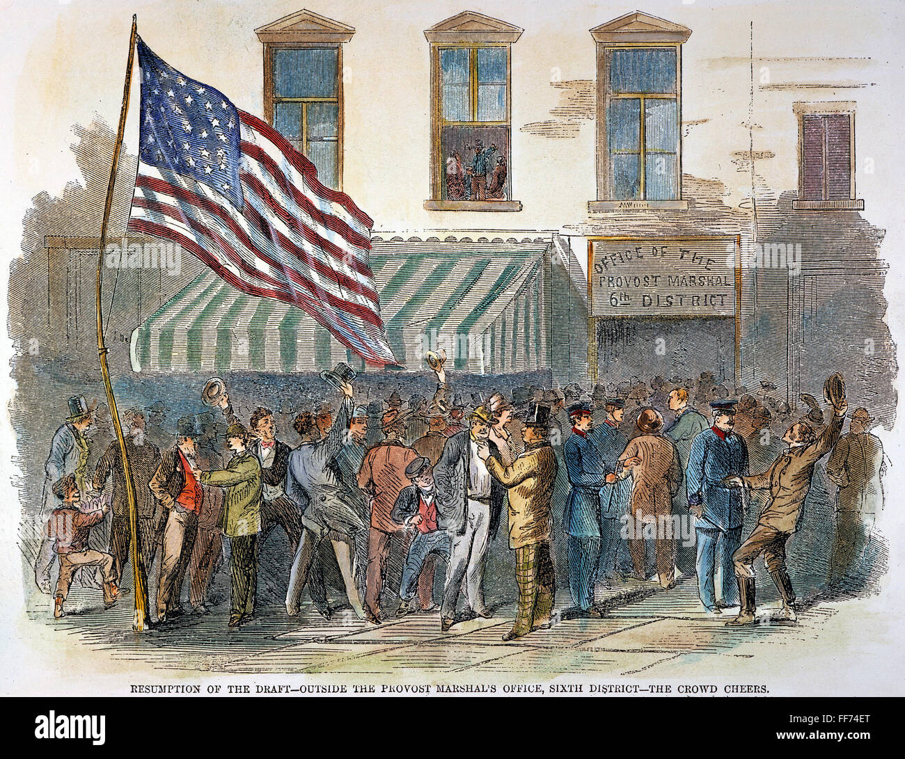 NEW YORK: MILITARY DRAFT./nThe resumption of the draft in New York on ...