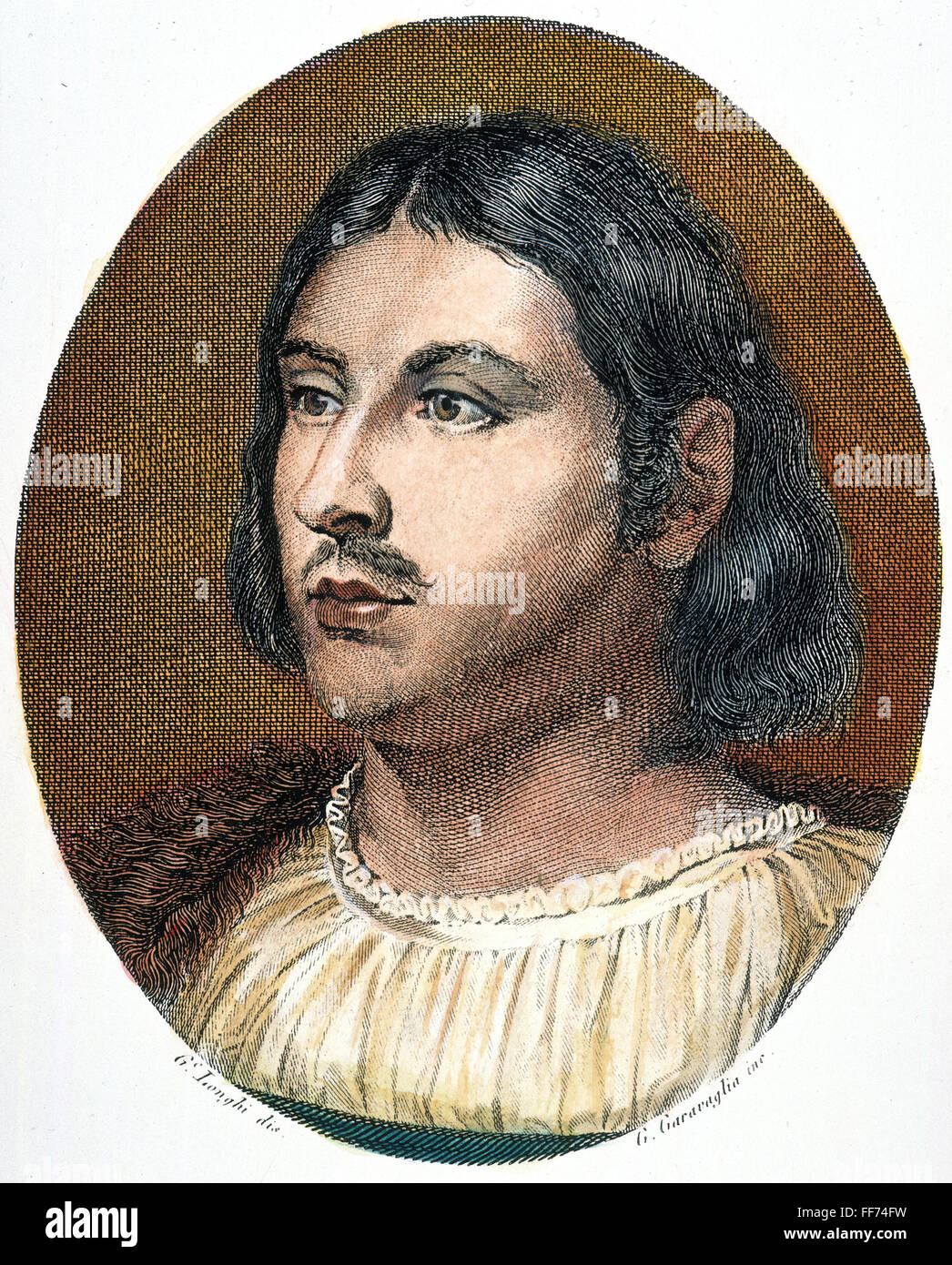 GIOVANNI BOCCACCIO /n(1313-1375). Italian writer. Line engraving ...