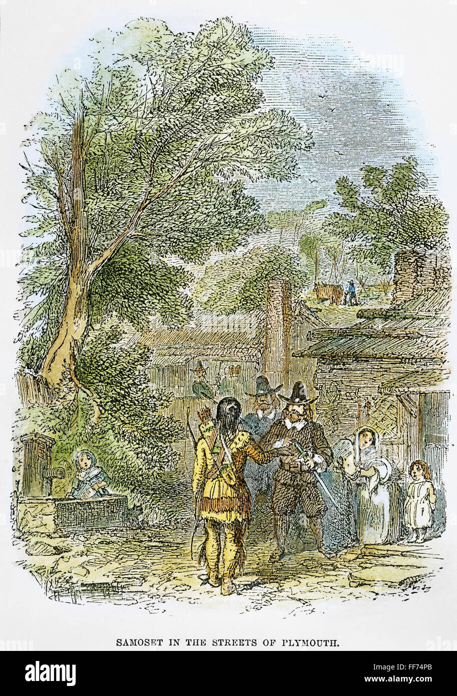SAMOSET (1590?-?1653). /nNative American leader. In the streets of ...