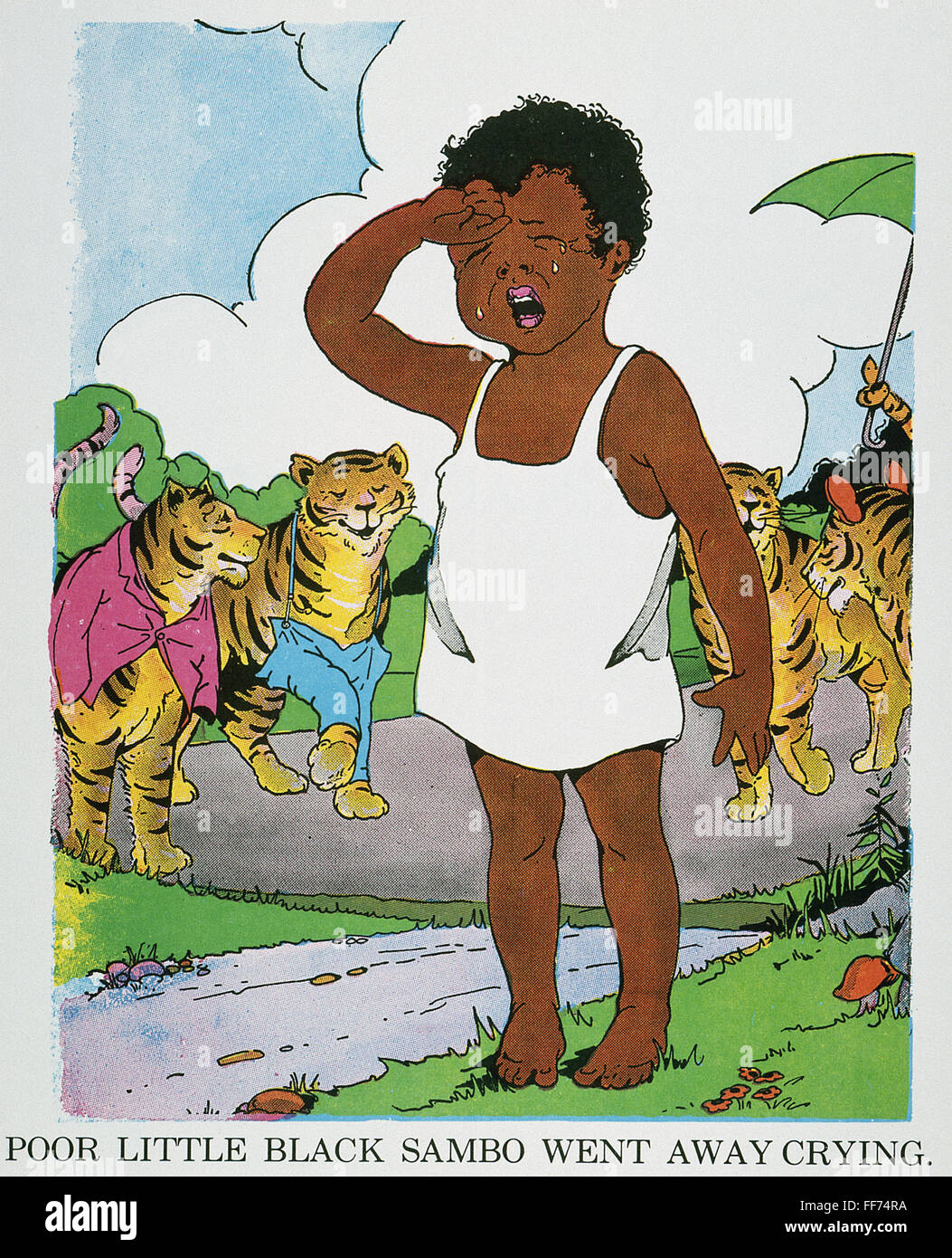 LITTLE BLACK SAMBO, 1925. /n'Poor Little Black Sambo went away crying ...
