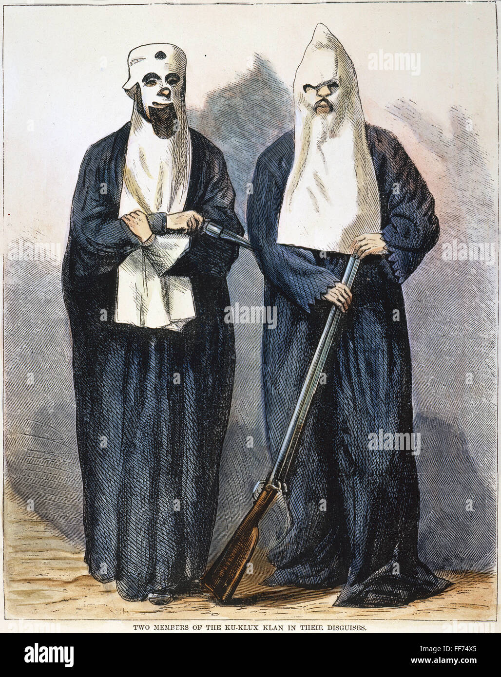 ALABAMA: KU KLUX KLAN 1868. /nTwo members of the Ku Klux Klan, captured ...