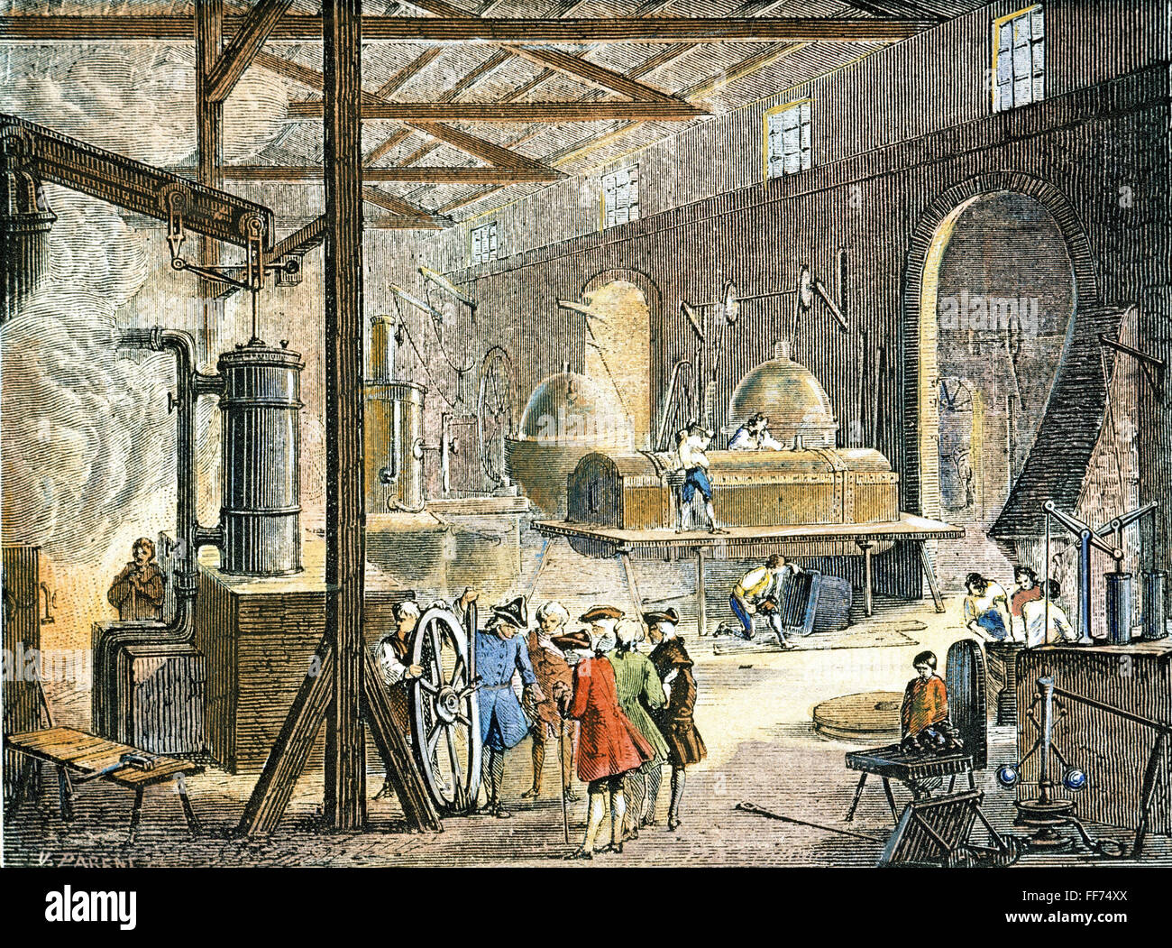 SOHO ENGINEERING WORKS/nat Birmingham, England, where James Watt (1736 ...