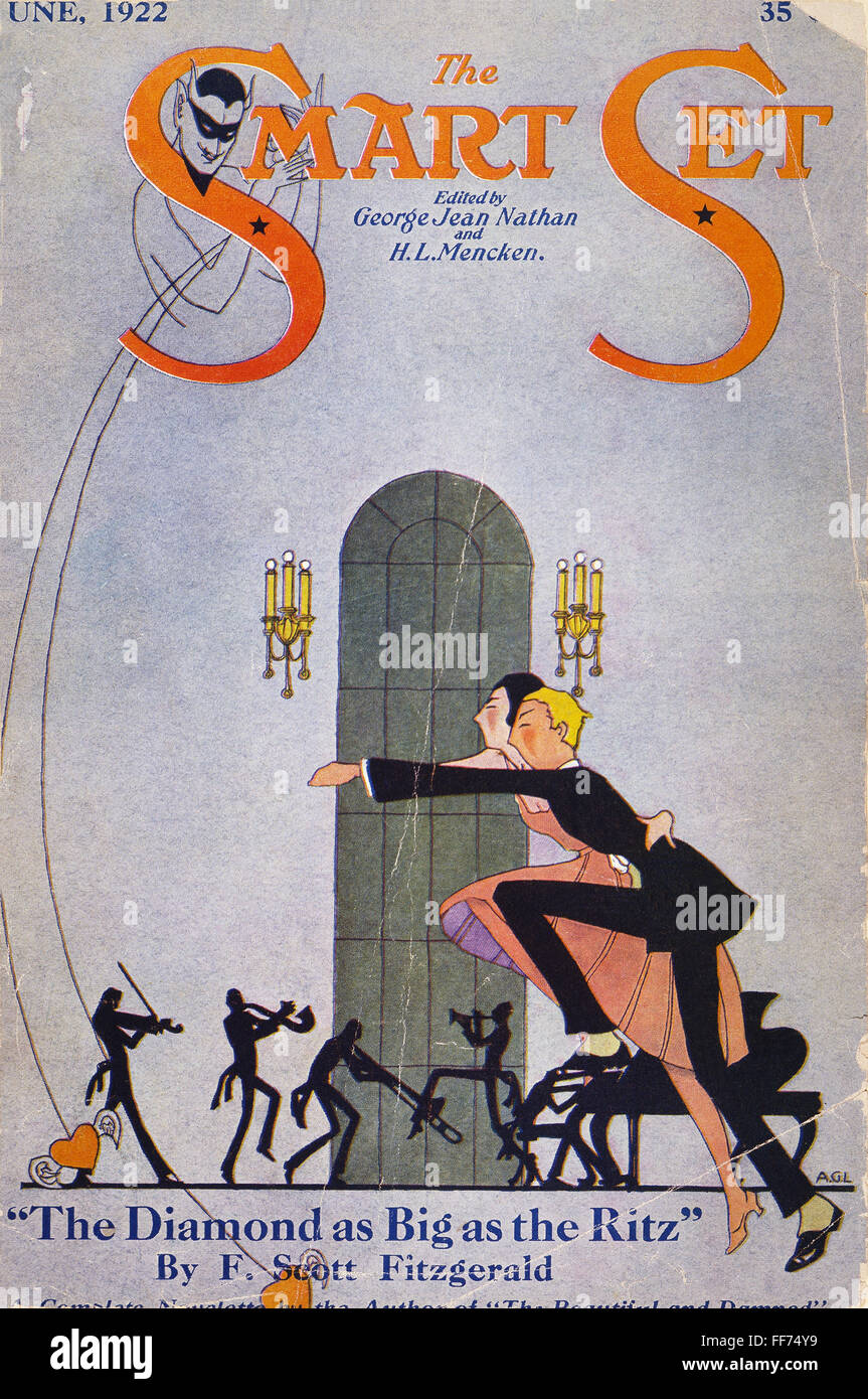SMART SET MAGAZINE COVER. /nA 1922 cover of George Jean Nathan and H.L ...