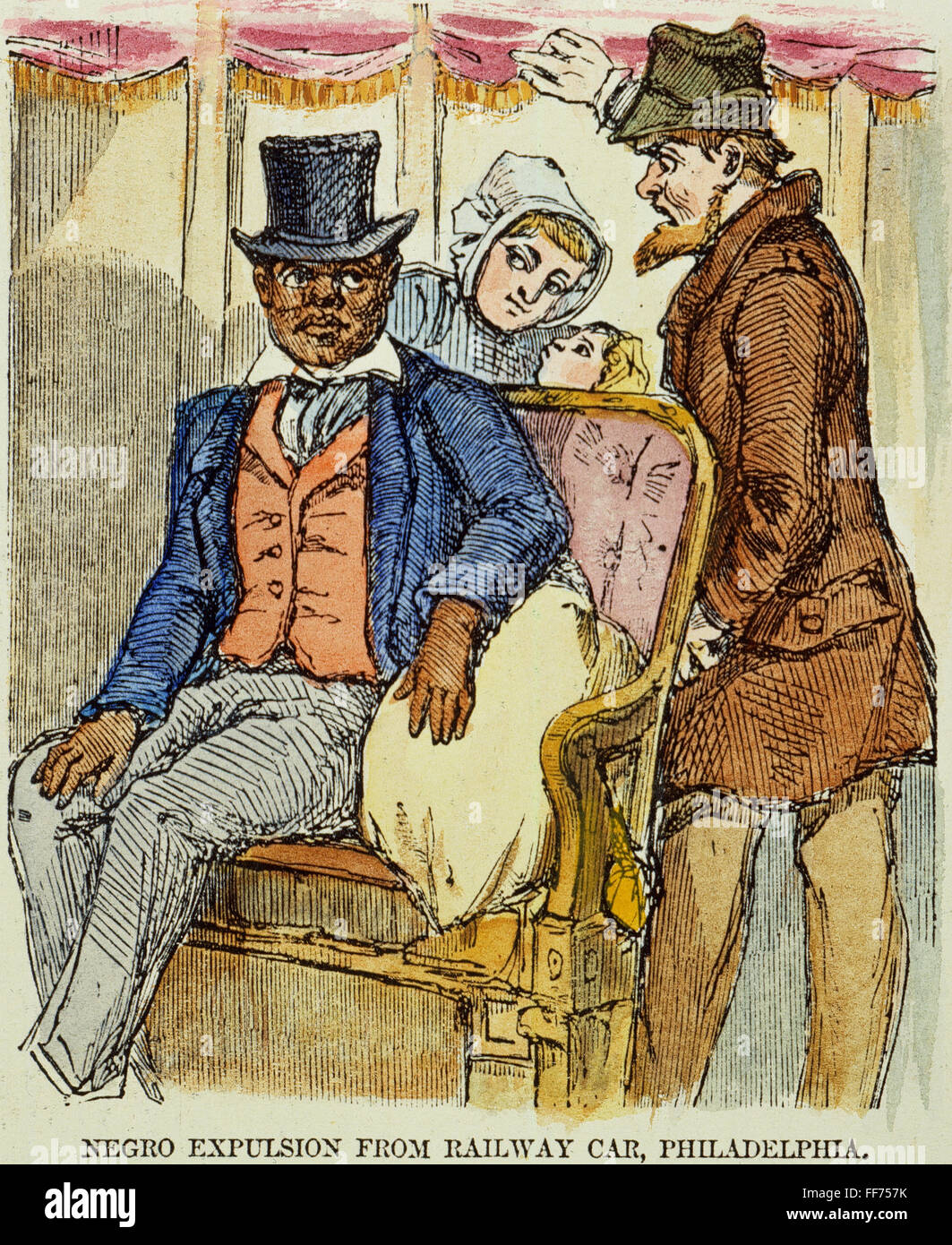 RAILWAY SEGREGATION, 1856. /nA Quaker mother sympathising with a ...