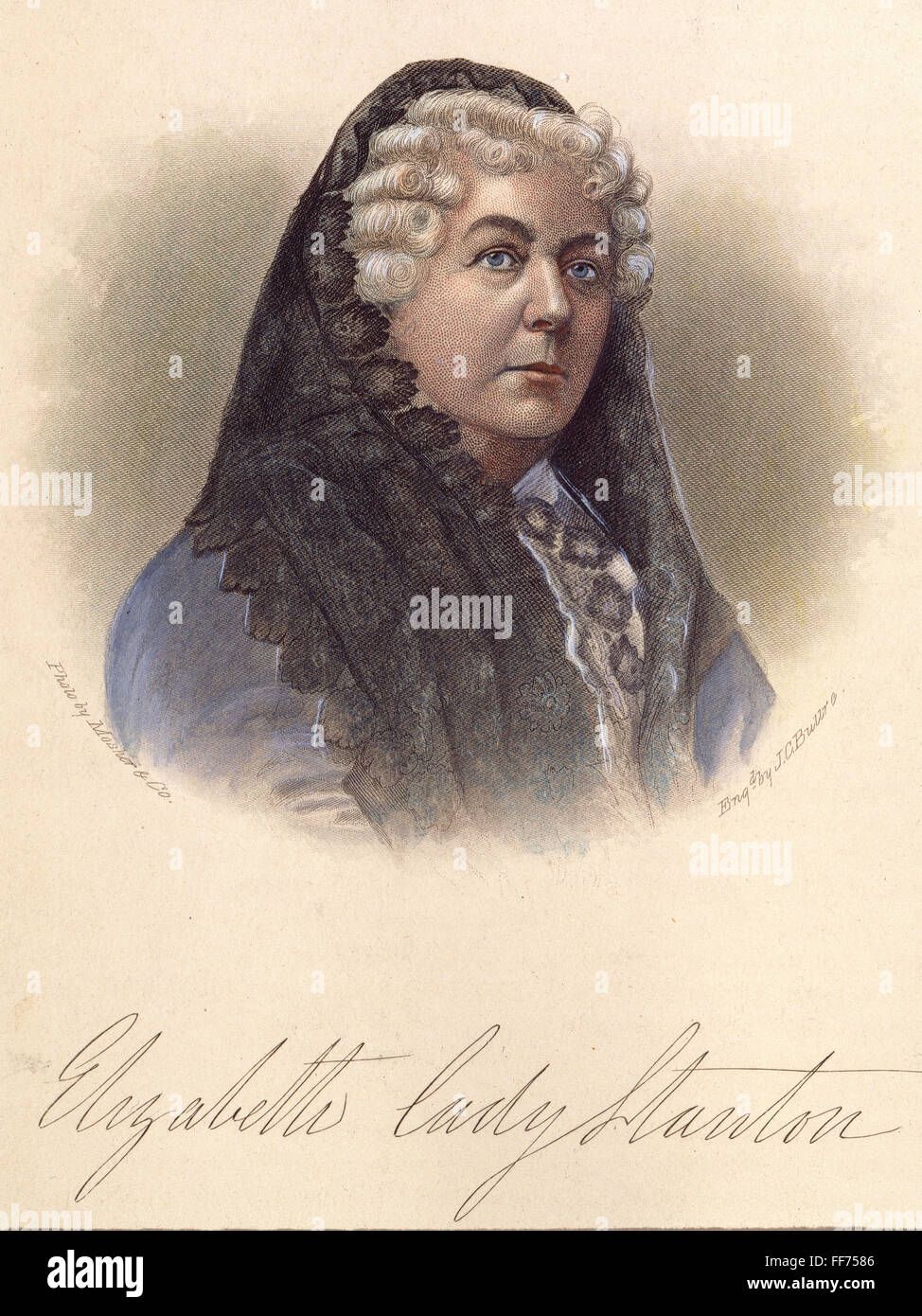 ELIZABETH CADY STANTON /n(1815-1902). American women's suffrage ...