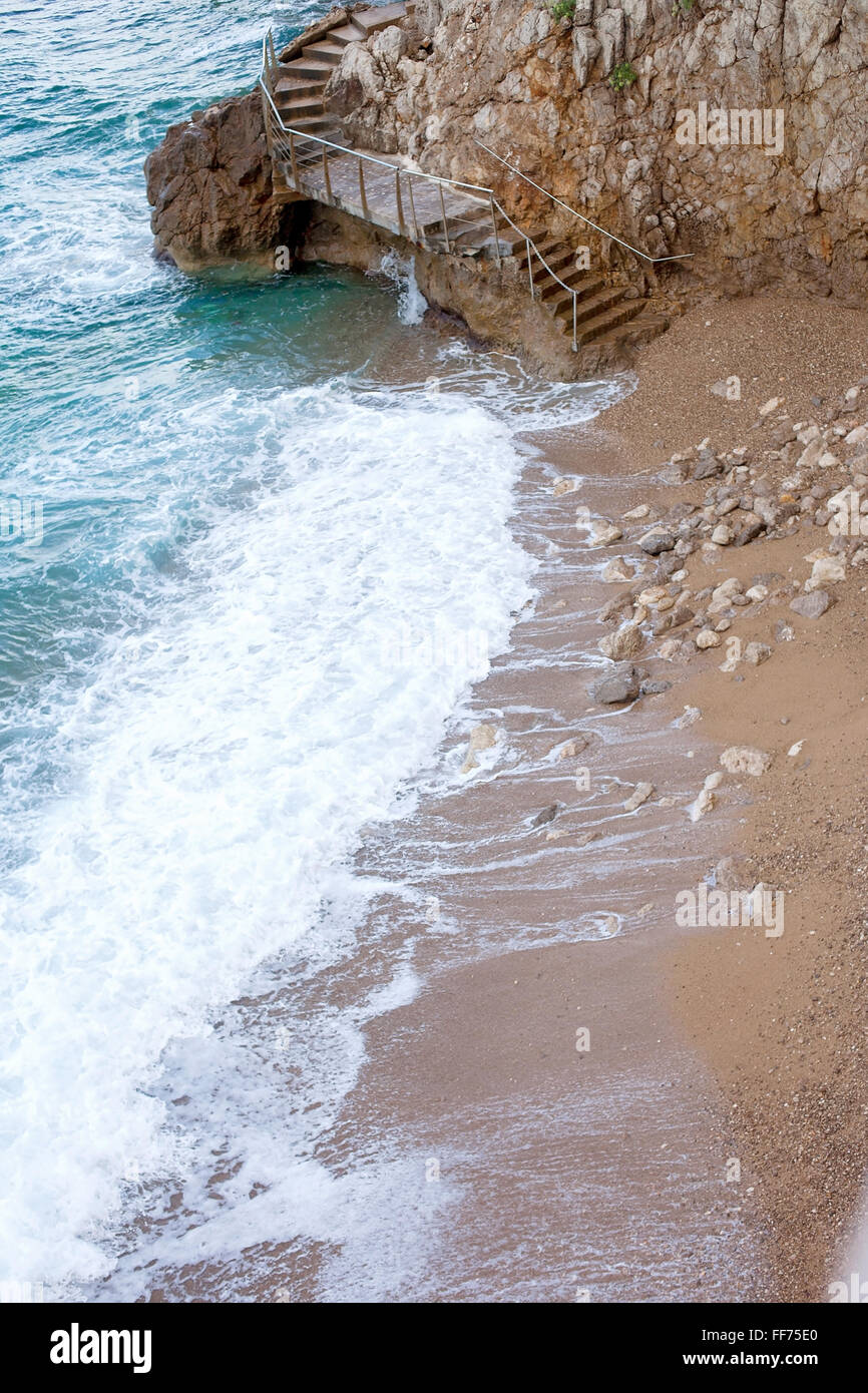 Concrete staircase on steep cliff hi-res stock photography and images ...