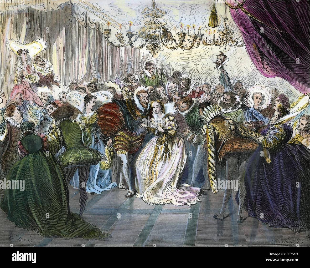 PERRAULT: CINDERELLA, 1867. /nCinderella at the Prince's ball ...