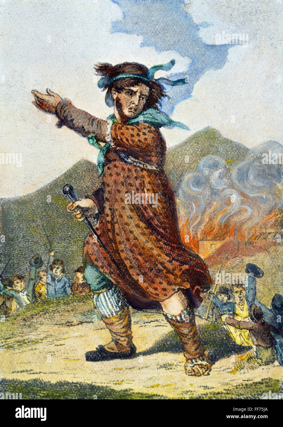 NED LUD (fl. 1779). /n18th century English workman. English cartoon ...