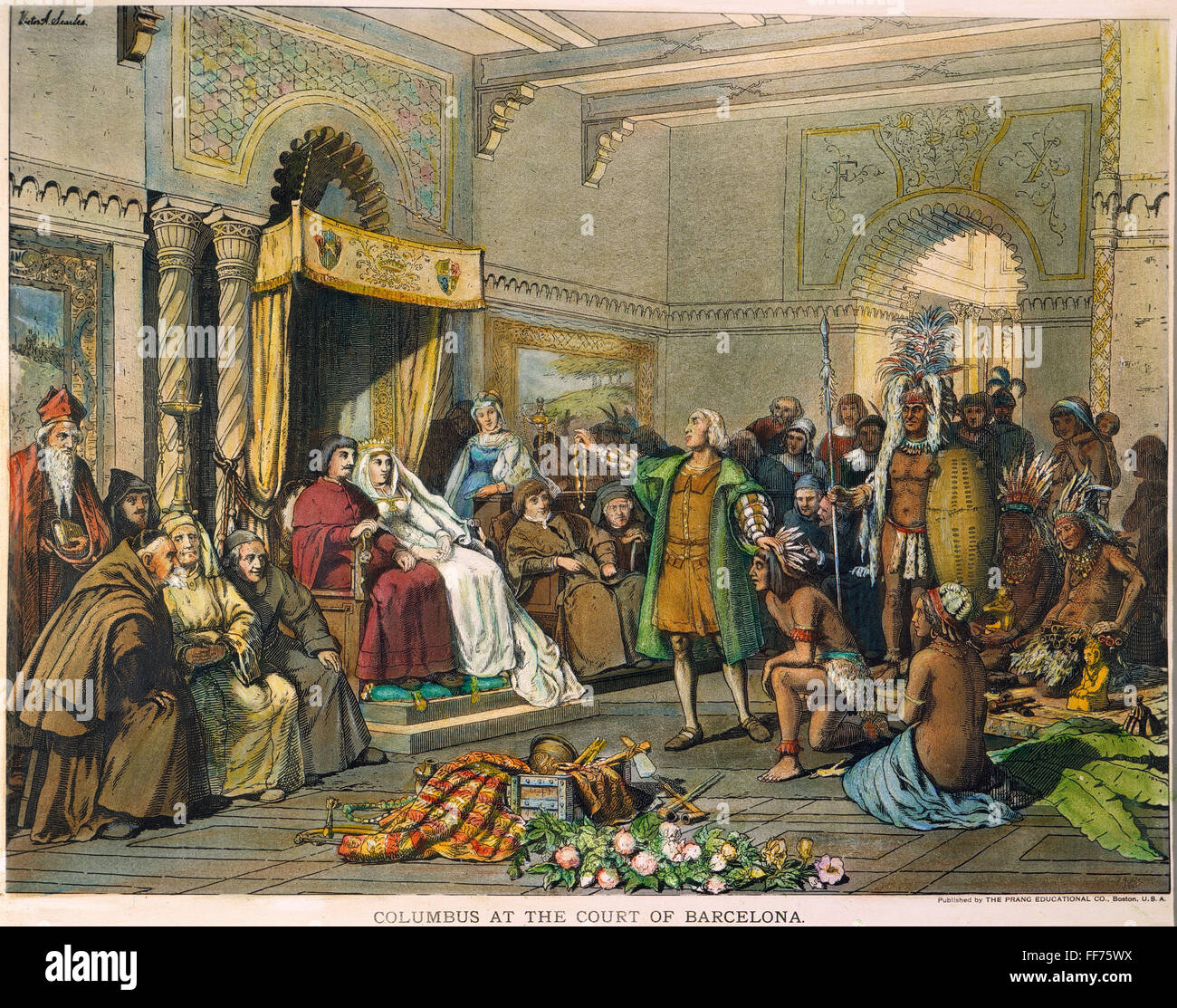 Christopher columbus queen isabella in hi-res stock photography and ...