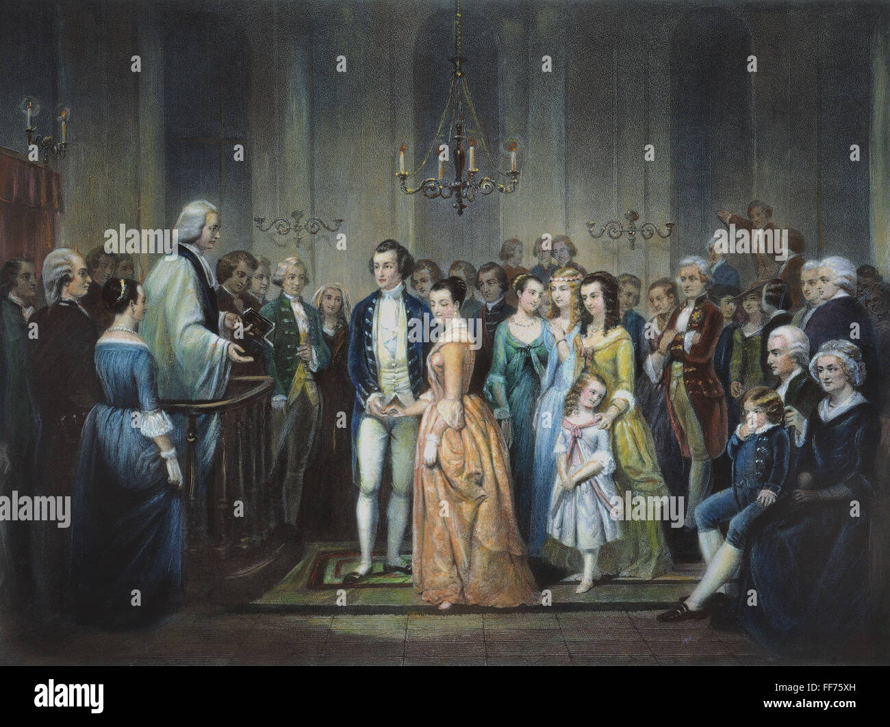 WASHINGTON'S MARRIAGE /nto Martha Dandridge Custis, 6 January 1759 ...