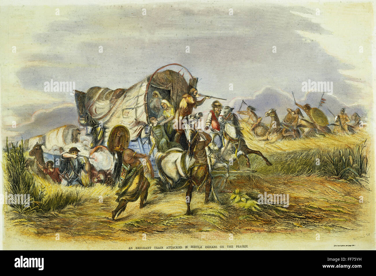 American wagon train hi-res stock photography and images - Alamy