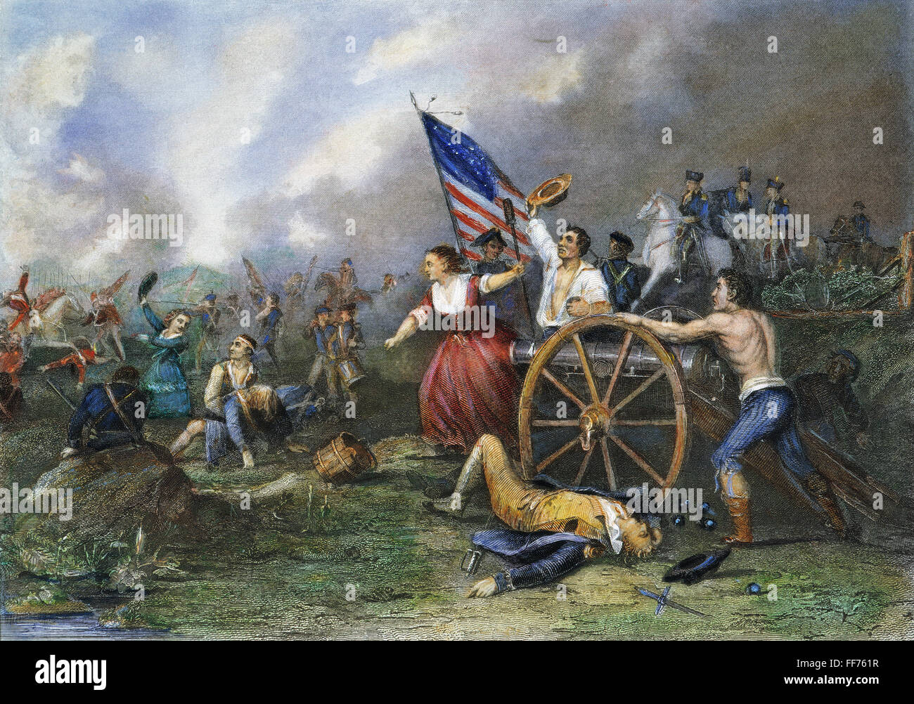 MOLLY PITCHER: MONMOUTH. /n(and George Washington) at the Battle of ...