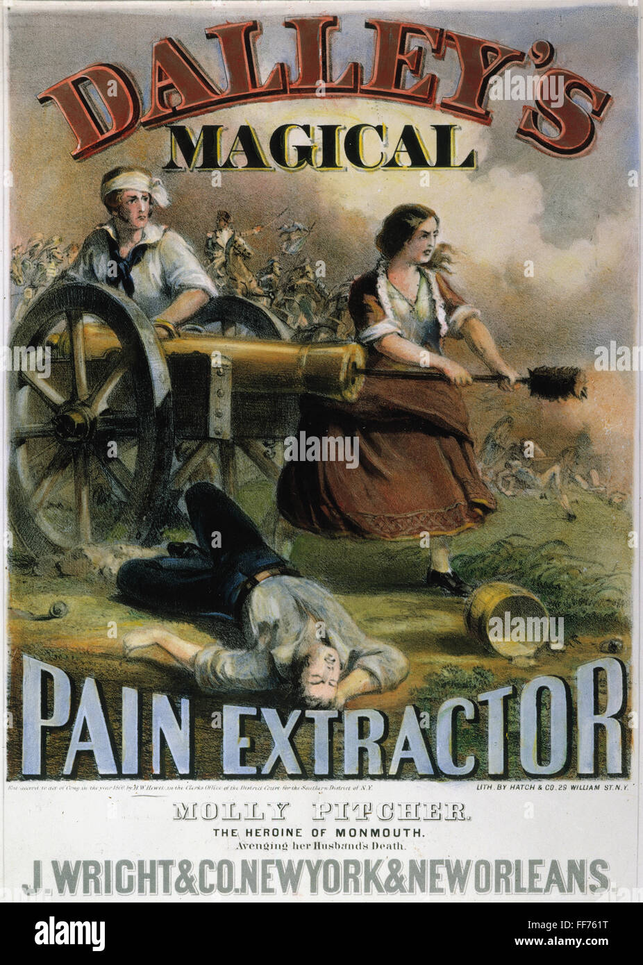 MOLLY PITCHER. /nThe heroine of Monmouth, on an American patent ...