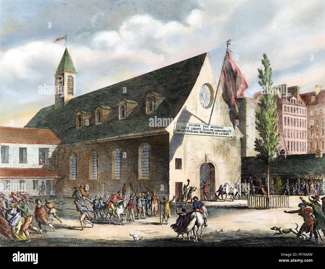 FRENCH REVOLUTION, 1794. /nThe closing of the Hall of Jacobins at Paris ...