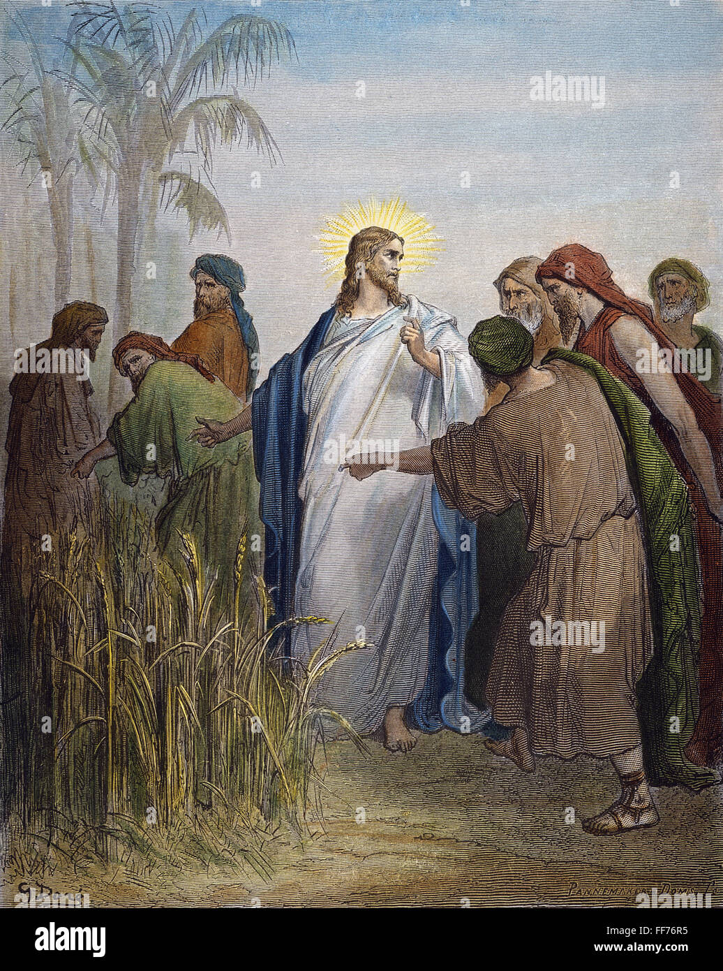 DOR╔: JESUS & DISCIPLES. /nThe Disciples Plucking Corn on the Sabbath ...