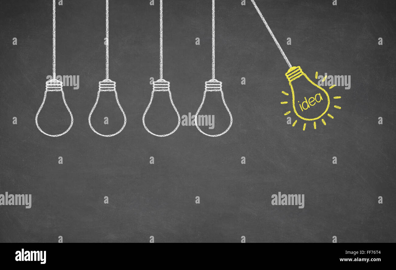 Ideas Light Bulb Stock Photo - Alamy