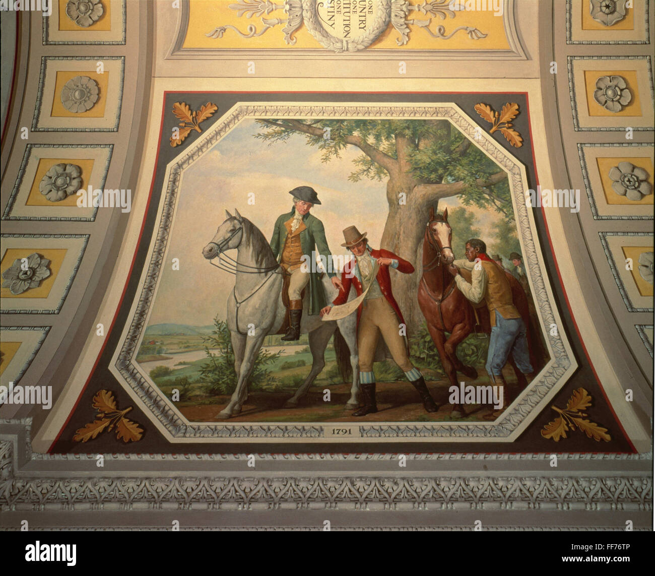 GEORGE WASHINGTON /n(1732-1799). President George Washington and Pierre ...