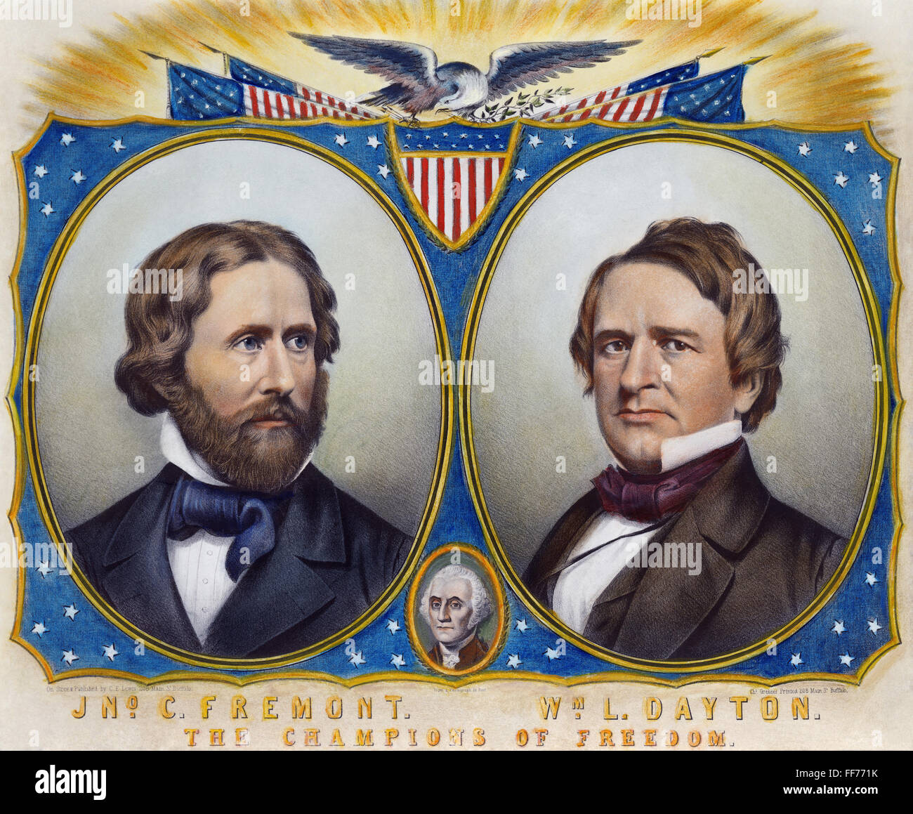 PRESIDENTIAL CAMPAIGN 1856. /nJohn Charles Fremont and William L ...