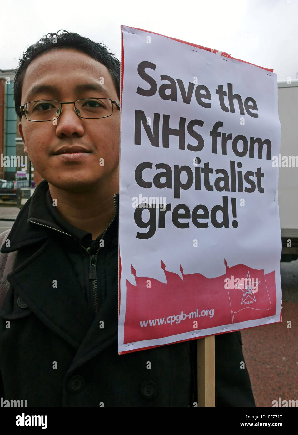 Picket line placard hi-res stock photography and images - Alamy