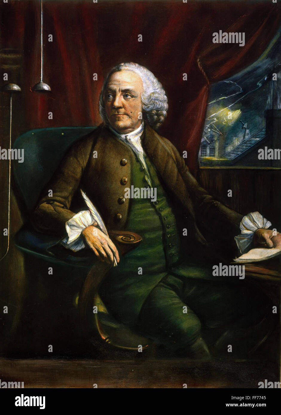 BENJAMIN FRANKLIN (1706-1790). /nAmerican printer, publisher, scientist ...
