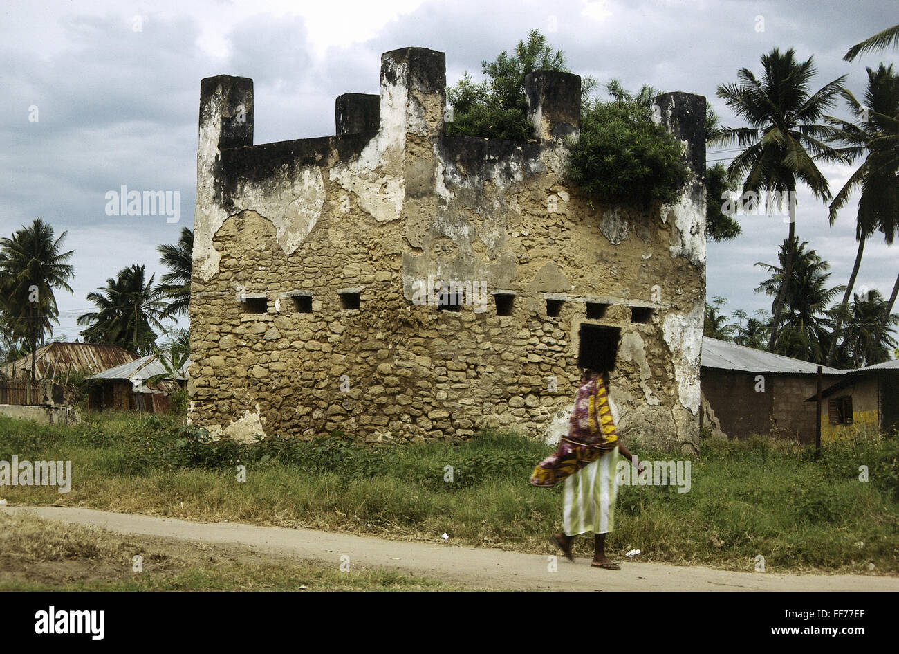 geography / travel,Tanzania,Bagamoyo,building,military post of the ...