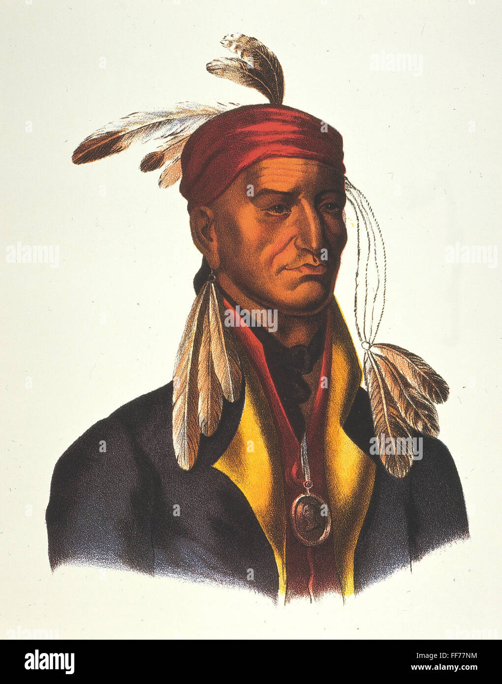 Chippewa chief portrait hi-res stock photography and images - Alamy