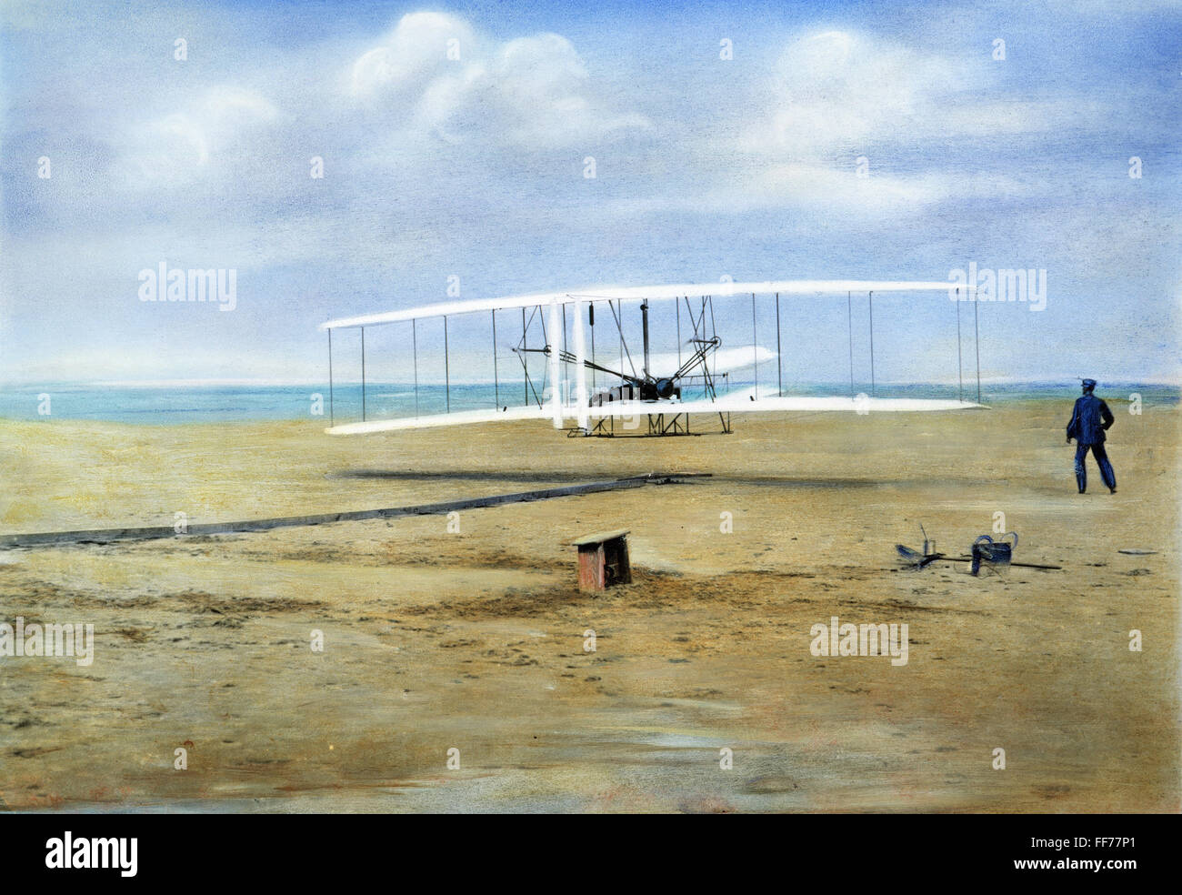 WRIGHT BROTHERS, 1903. /nThe first heavier-than-air flight of the ...
