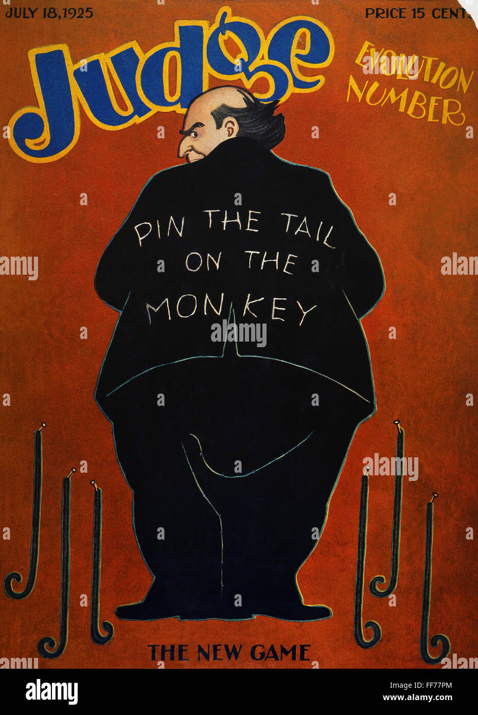 W.J. BRYAN CARTOON, 1925. /nWilliam Jennings Bryan caricatured at the ...