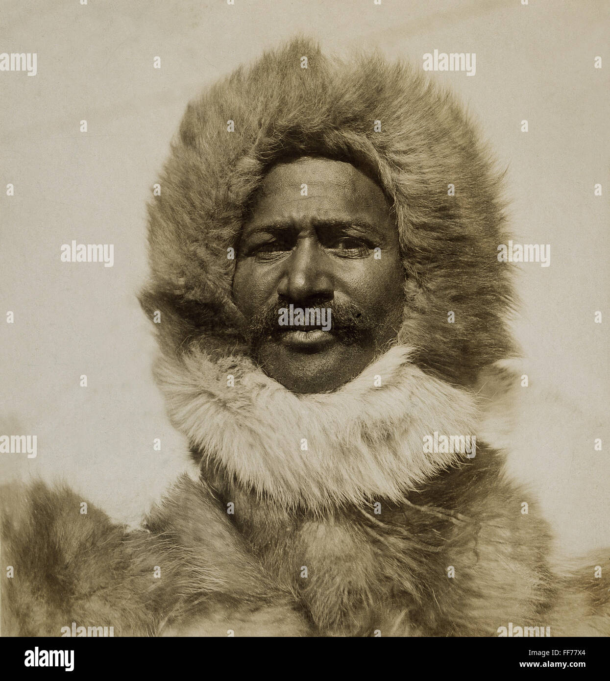 MATTHEW HENSON (1866-1955). /nAmerican explorer who accompanied Robert ...