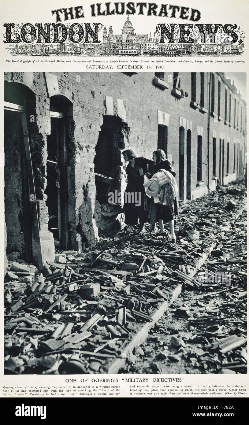 WORLD WAR II: BLITZ, 1940. /nThe aftermath of a German blitz on London ...
