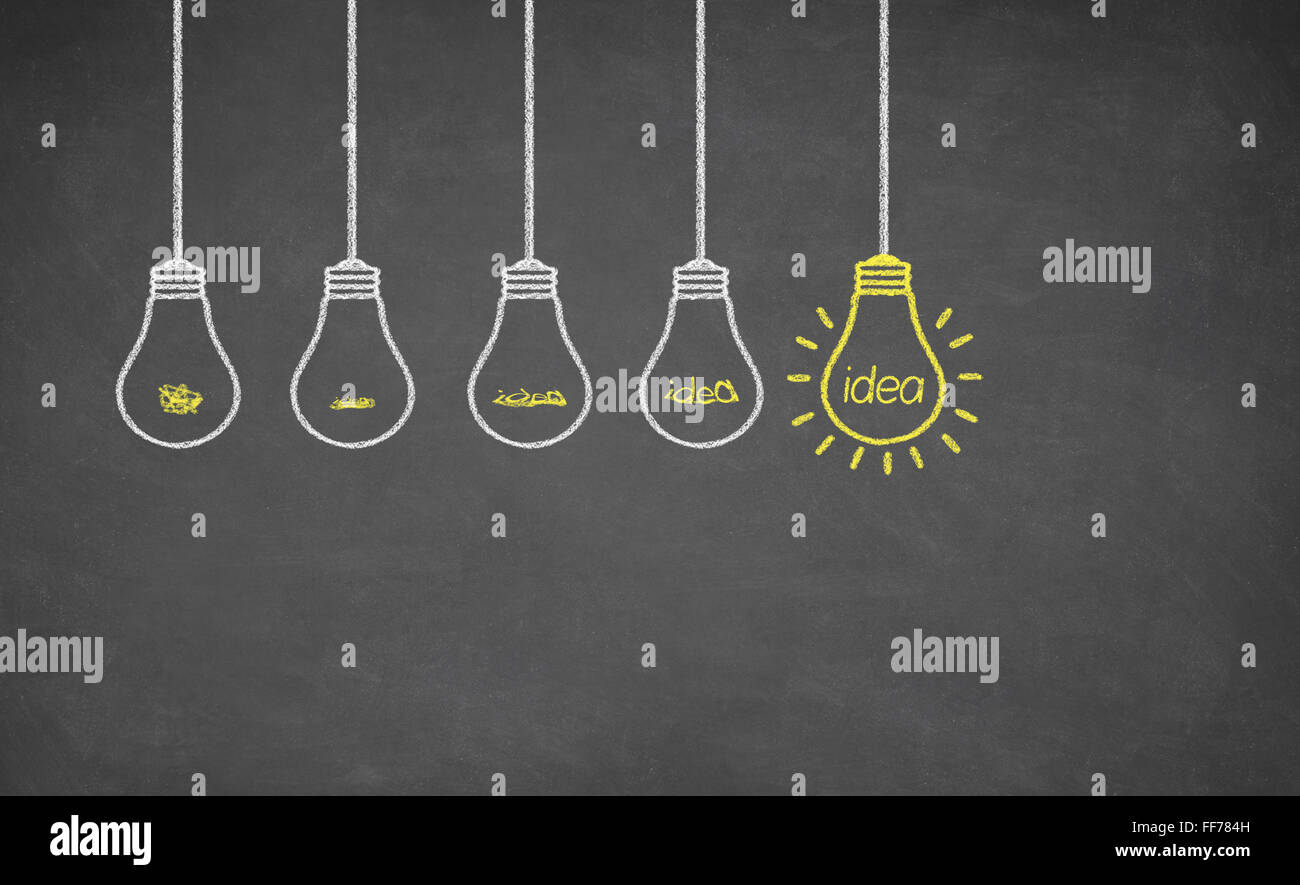 Ideas Light Bulb Stock Photo - Alamy
