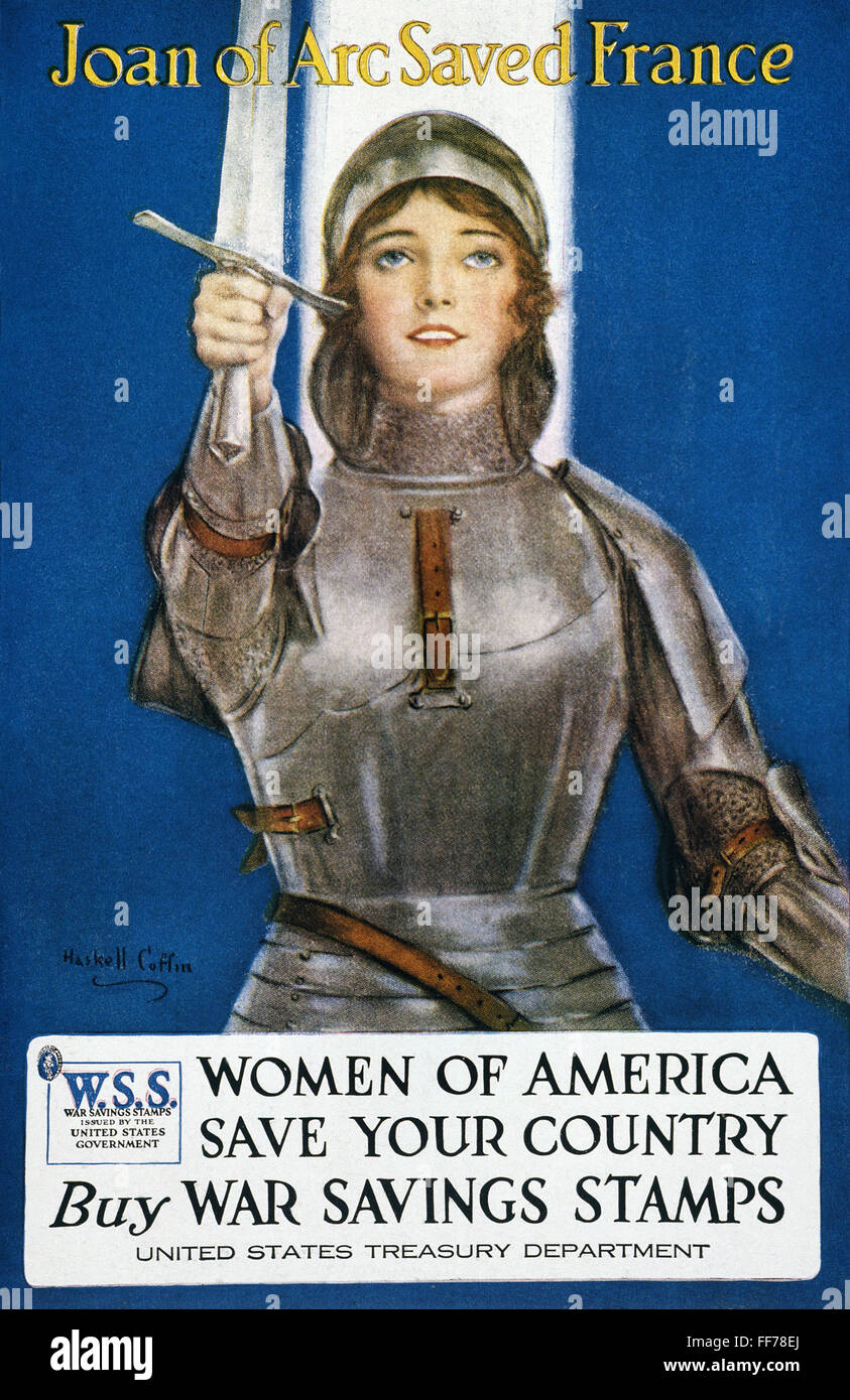 WORLD WAR I: SAVINGS STAMP. /nAmerican War Savings Stamp poster during ...