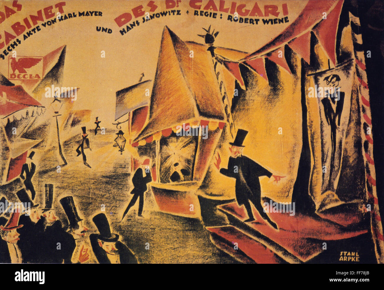 DR CALIGARI POSTER, 1919. /nGerman poster for the 1919 film, "The ...