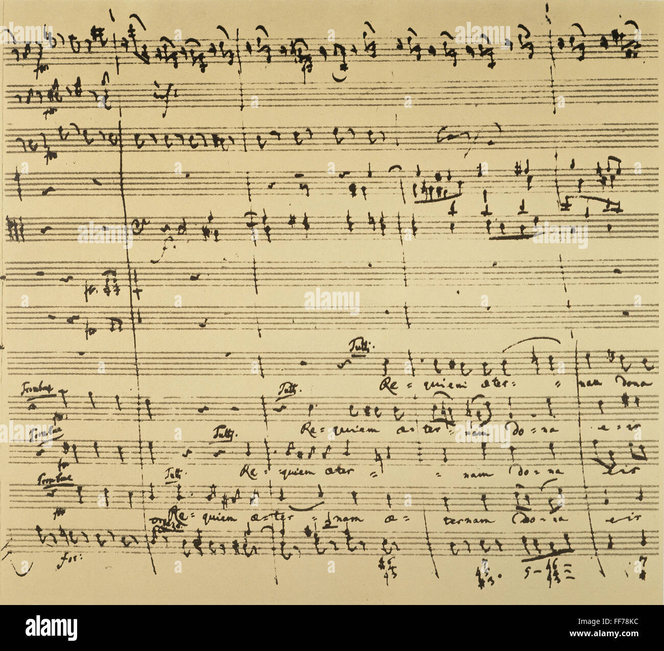 Requiem mozart hi-res stock photography and images - Alamy