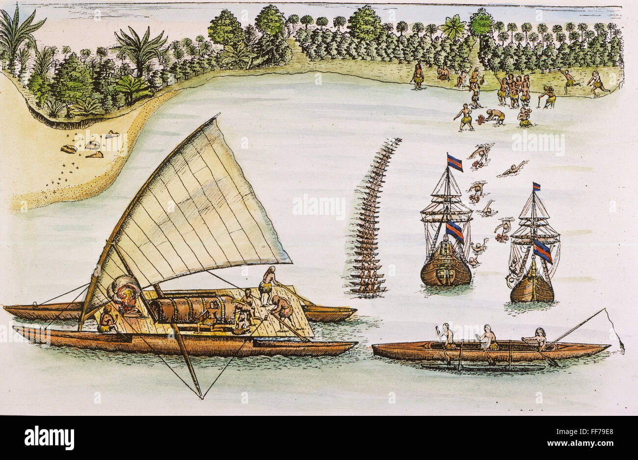 ABEL TASMAN EXPEDITION 1643. /nShips of the exploring expedition of the ...