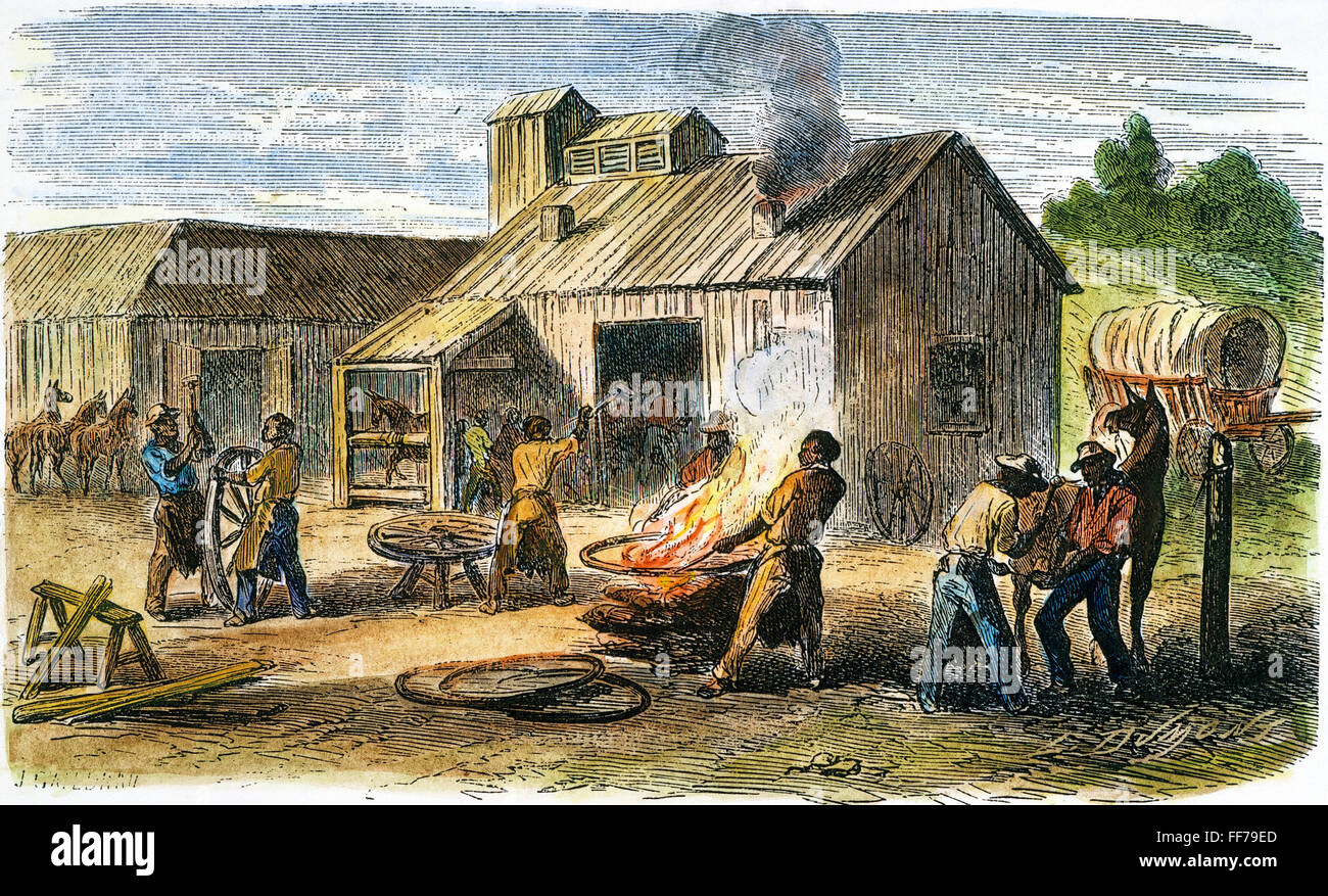 UNION ARMY FORGE, 1864. /nBlacks working in a Union Army forge during ... UNION ARMY FORGE, 1864. /nBlacks working in a Union Army forge during ...