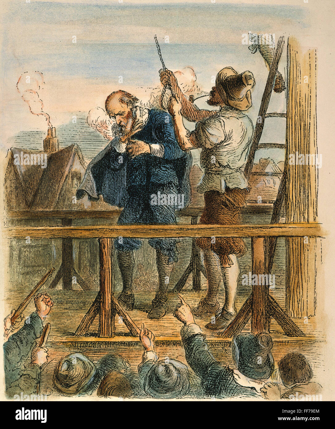 WITCH TRIAL: EXECUTION, 1692. /nThe hanging of a 'witch' at Salem ...