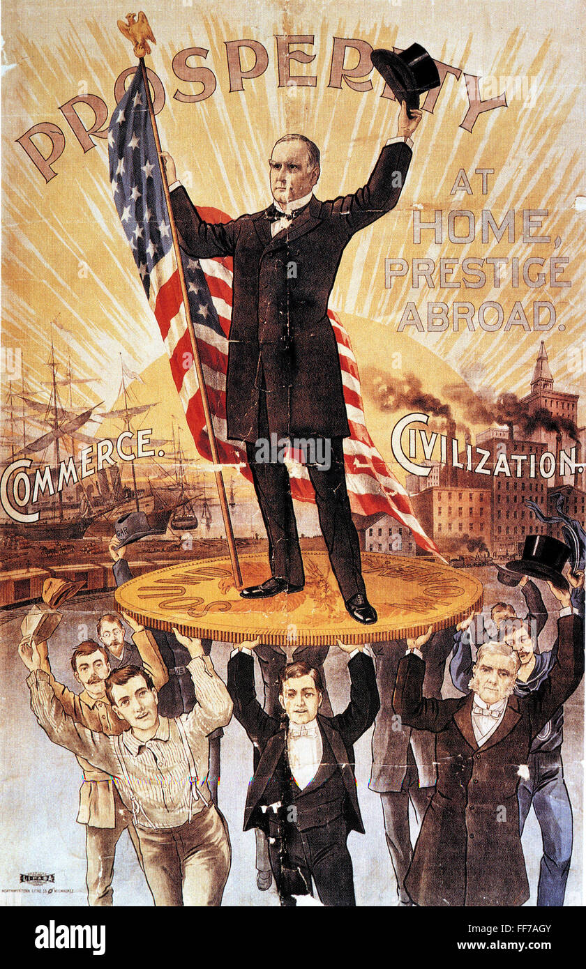 William mckinley poster hi-res stock photography and images - Alamy