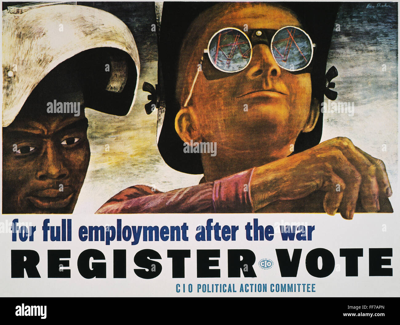 WWII: EMPLOYMENT POSTER. /n'Welders, or For Full Employment After the ...