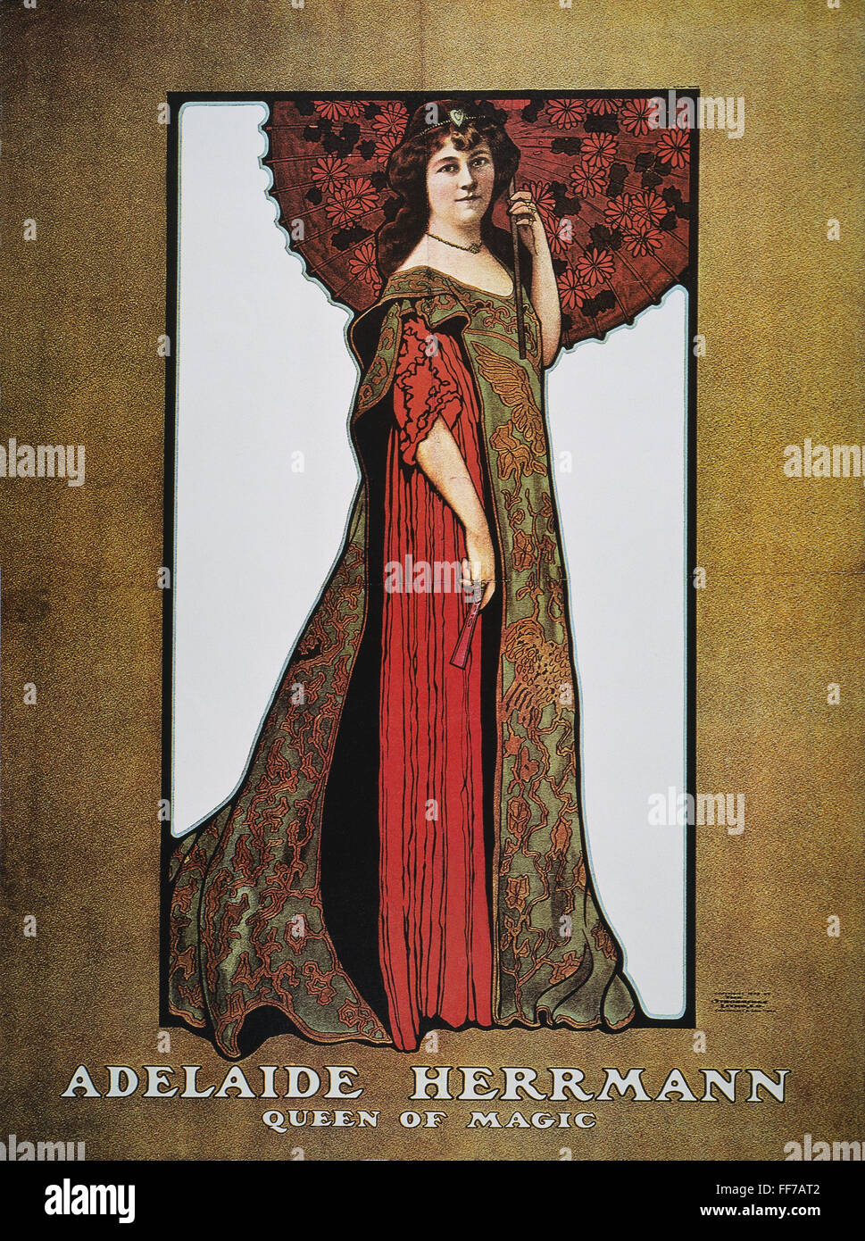 HERRMANN: POSTER, 1903. /nAmerican poster of magician Adelaide Herrmann ...