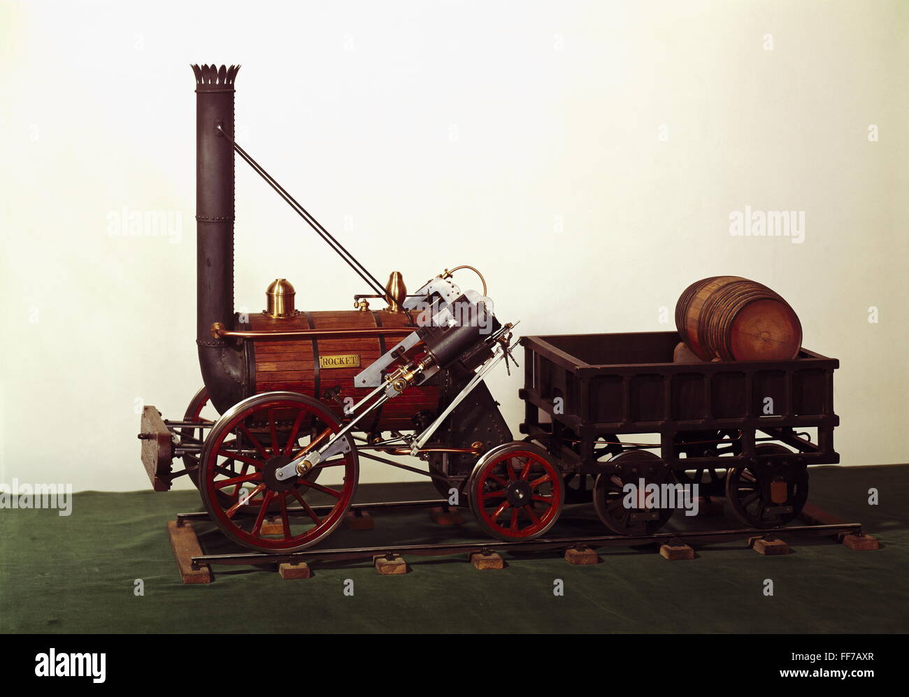 transport / transportation, railway, steam engine, "The Rocket", by ...