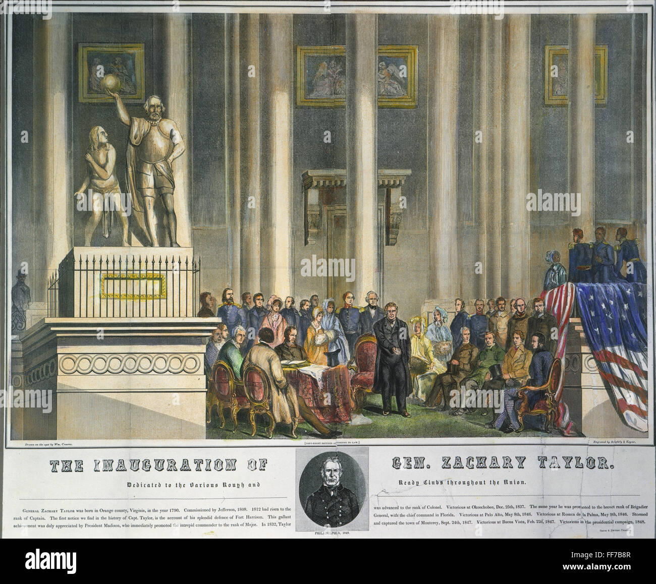 Z.TAYLOR: INAUGURATION. /nThe inauguration of Zachary Taylor as the ...